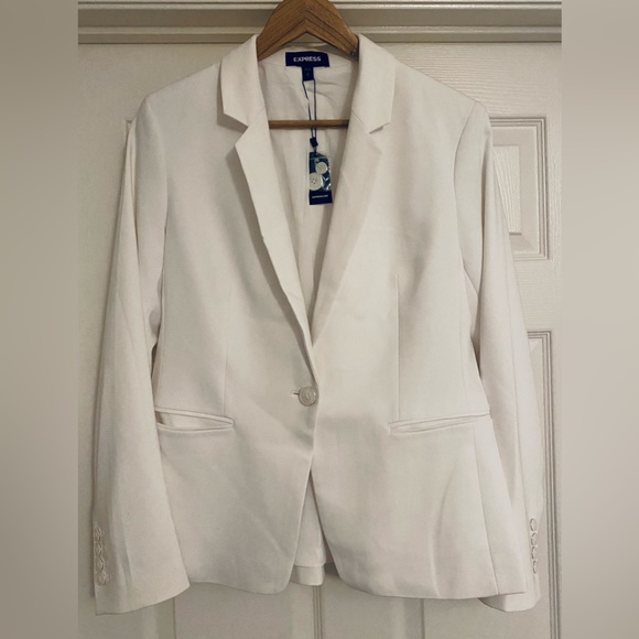 Express | Jackets & Coats | Nwt Express White Blazer | Poshmark